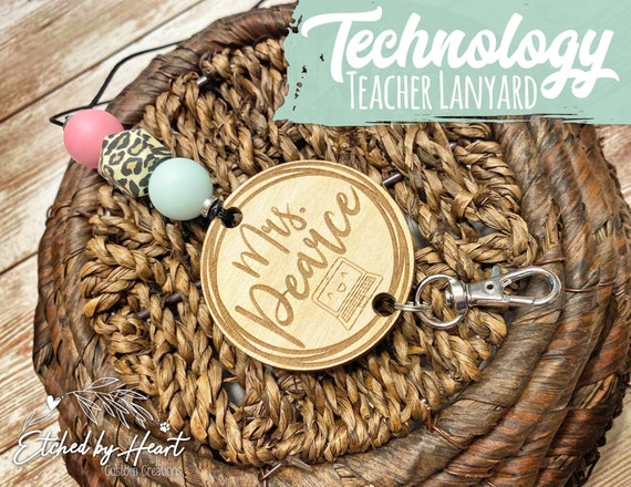 Technology Teacher Lanyard Tech Teacher Lanyard Lanyard With - Etsy