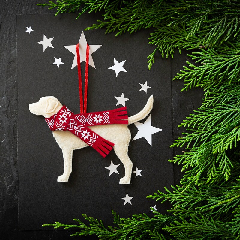 Black Lab Xmas Baubles - Etsy