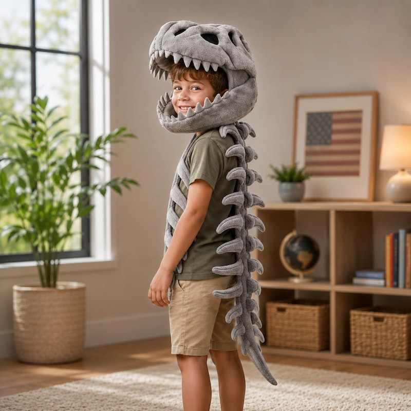 Wearable Dinosaur Skeleton Plush - Etsy