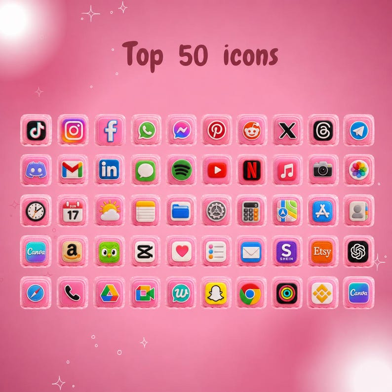 Fluffy Pink Ios Theme Pack | Coquette App Icons, Widgets & Wallpapers ...