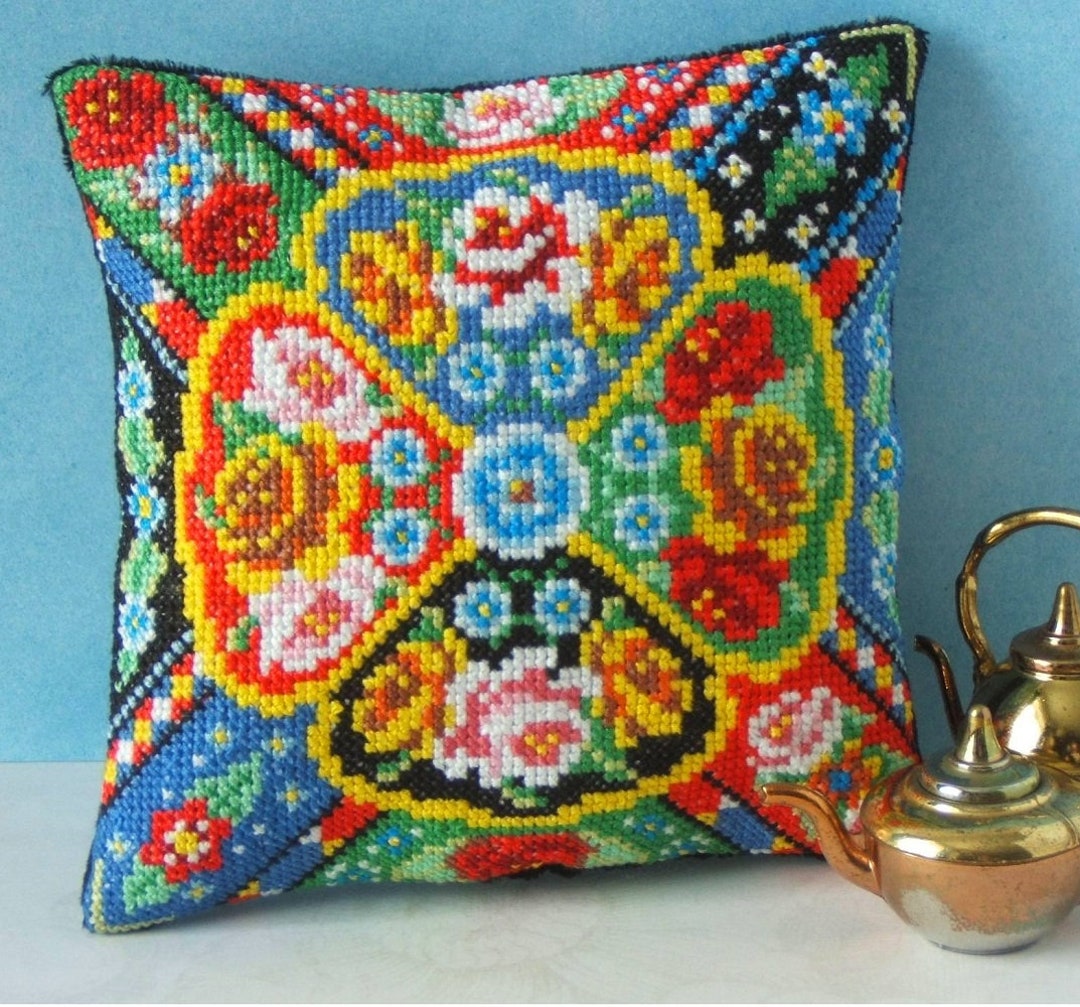 Barge Ware Counted Cross Stitch Mini Cushion Kit, Sheena Rogers Designs ...