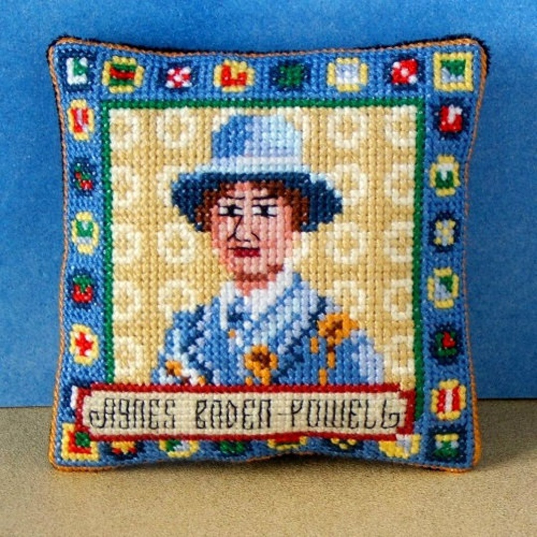 Agnes Baden-powell Counted Cross Stitch Pincushion Kit, Sheena Rogers ...