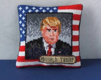 Trump Cross Stitch - Etsy