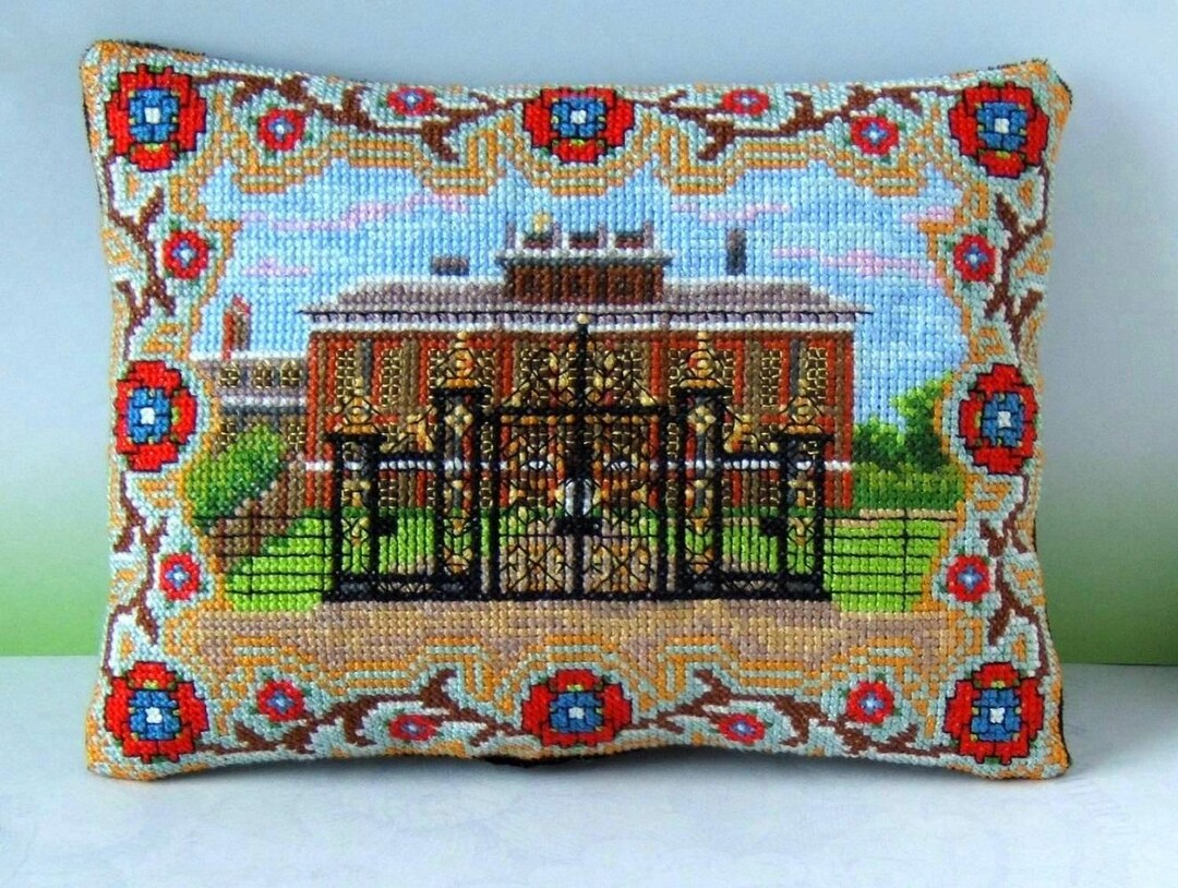 Kensington Palace Counted Cross Stitch Mini Cushion Kit, Sheena Rogers ...