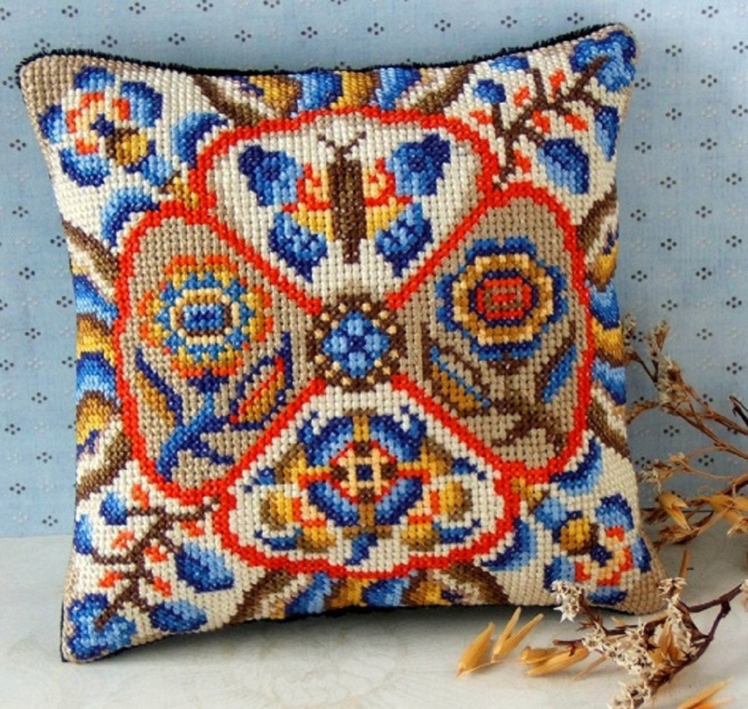 Rustic Garden Counted Cross Stitch Mini Cushion Kit, Sheena Rogers ...