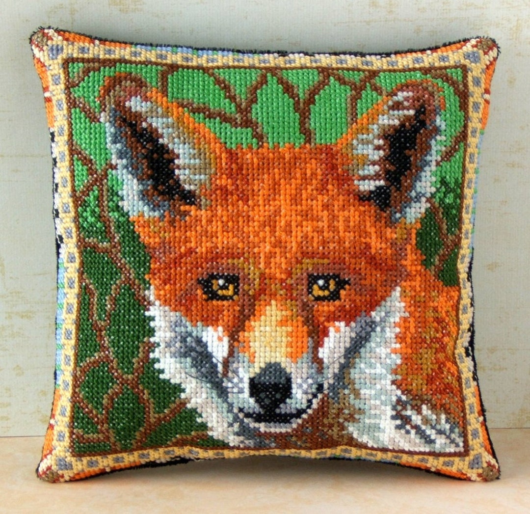 Fox Counted Cross Stitch Kit (mini Cushion Kit), Sheena Rogers Designs ...