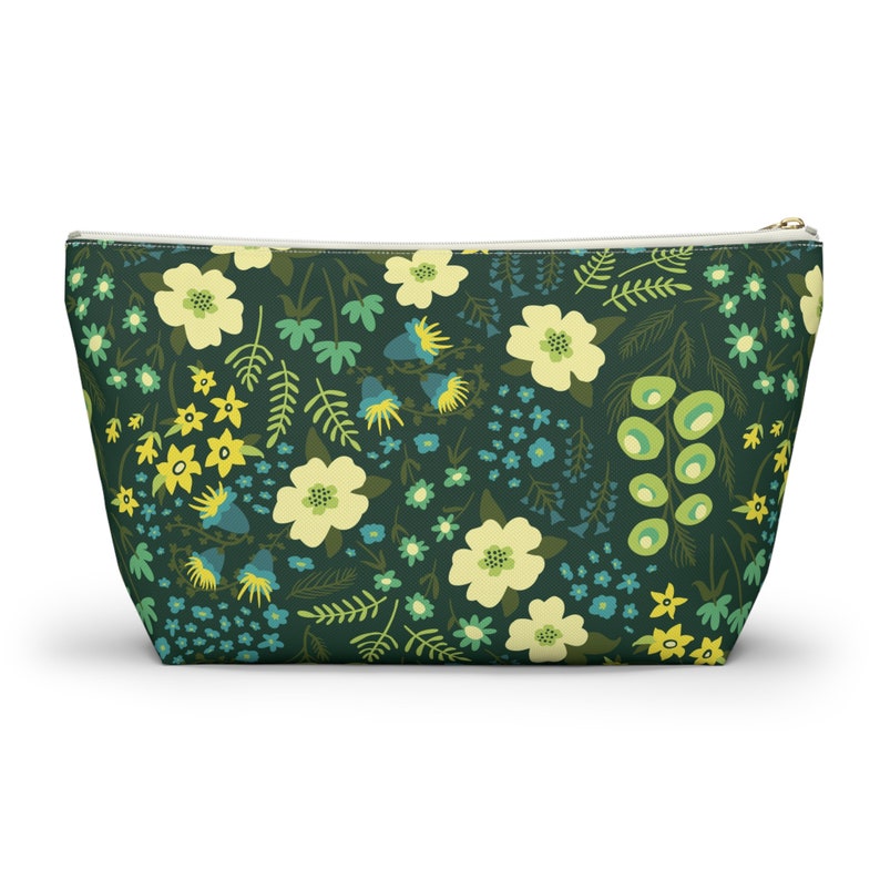 Woodland Floral Accessory Pouches - Etsy
