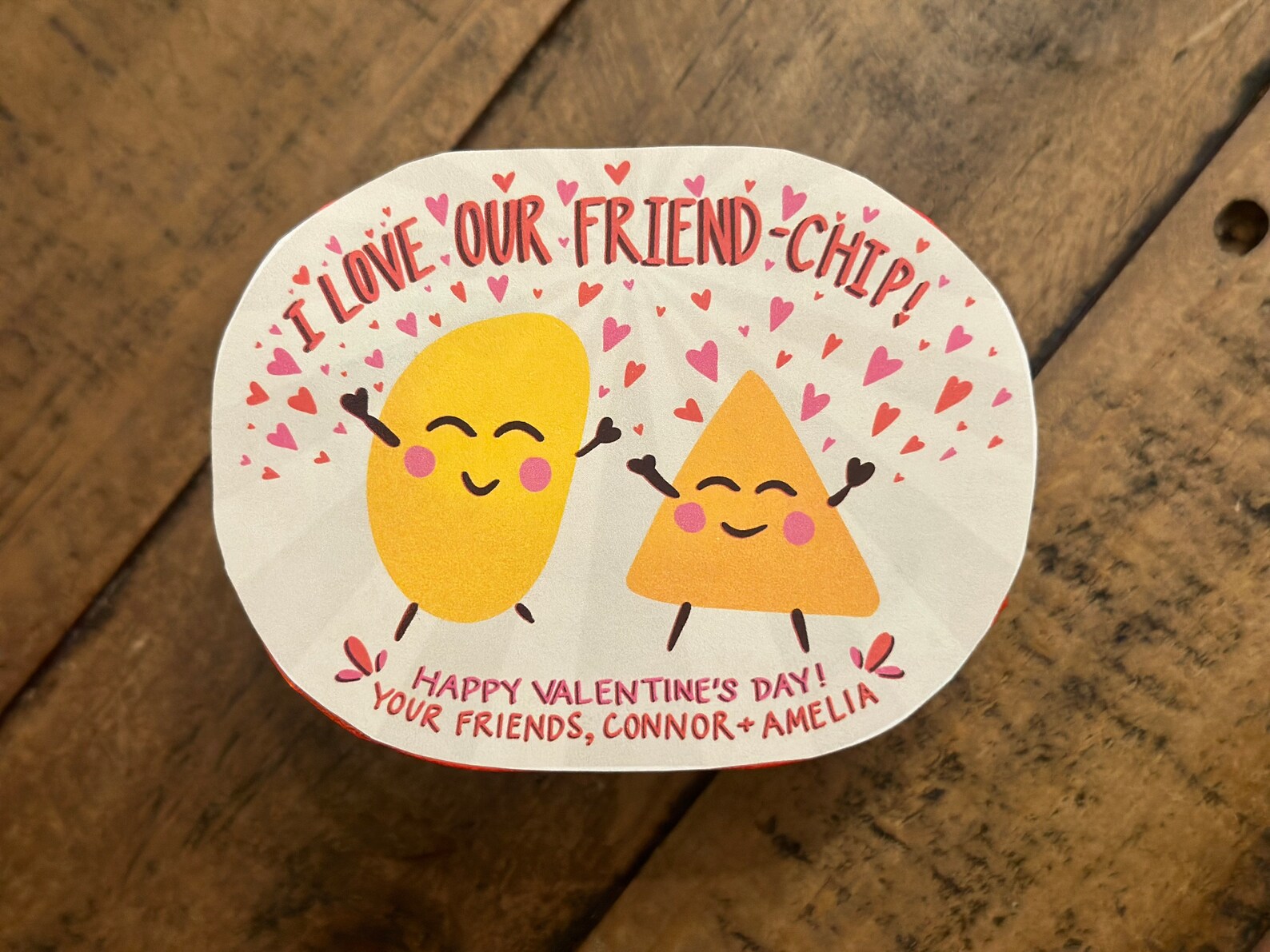 Custom Printable: Valentine's Day I Love Our Friend-chip Pringles Snack ...