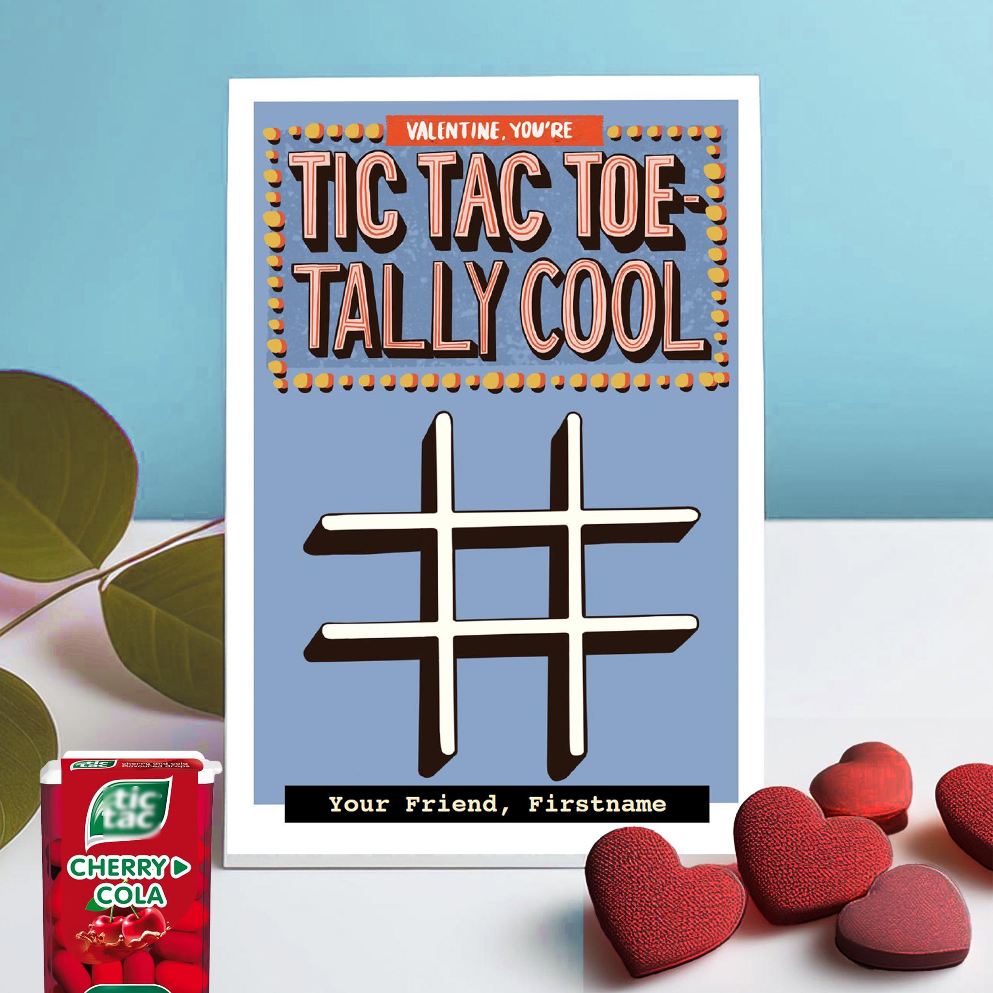 Instant Editable and Printable Tic-tac-toe Template for Valentine's Day ...