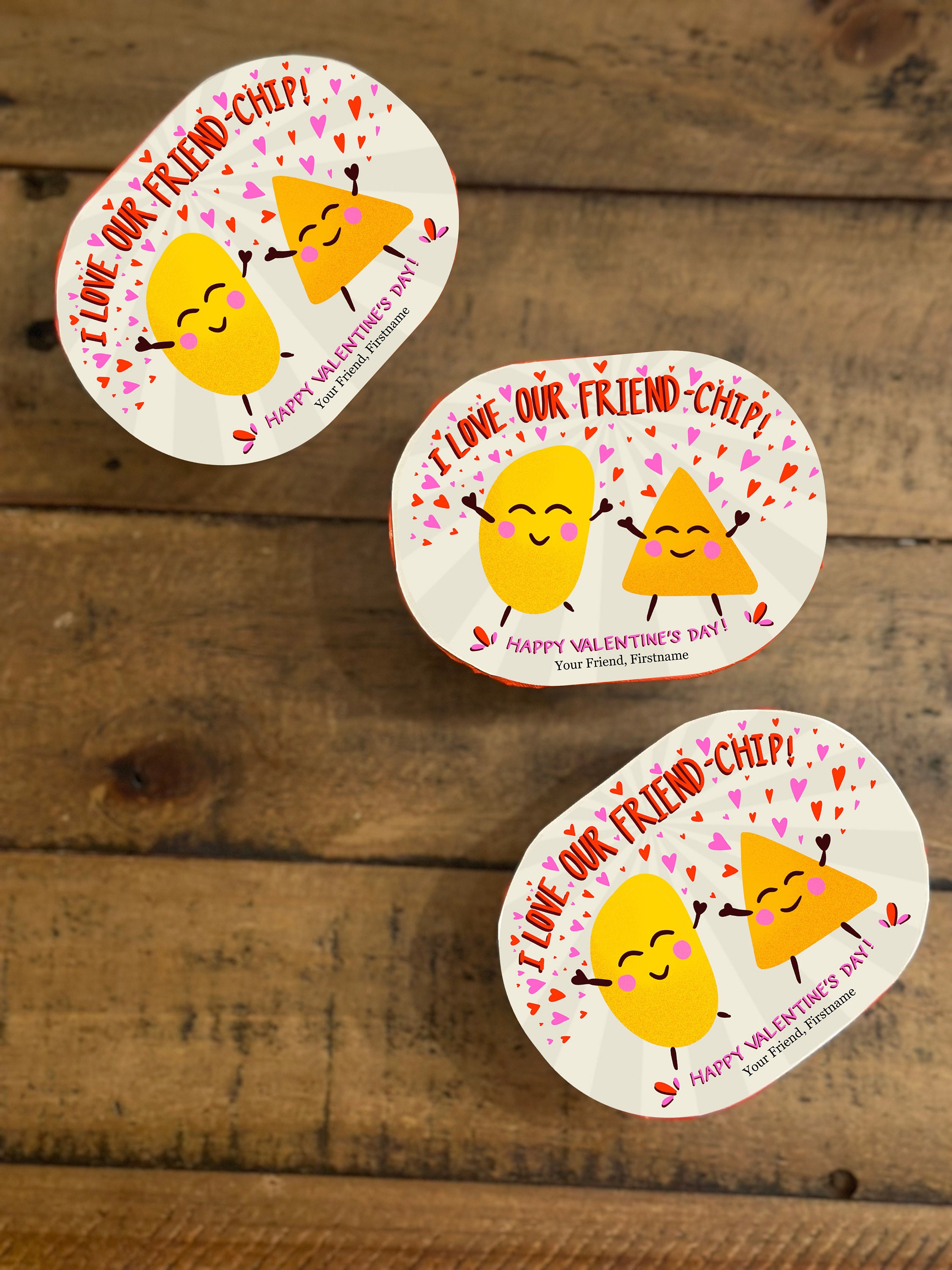 Instant Editable and Printable Template for Valentine's Day Pringles ...