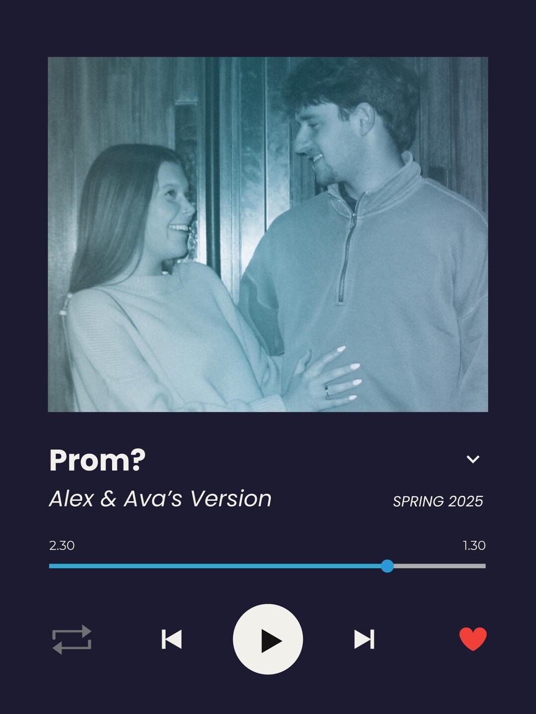 Promposal Personalized Music Player Foam Core Poster - Custom Printed ...