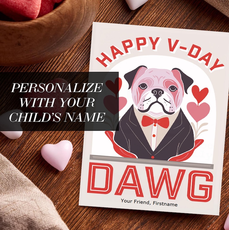 Instant Editable and Printable Template for Valentine's Day - "happy V ...