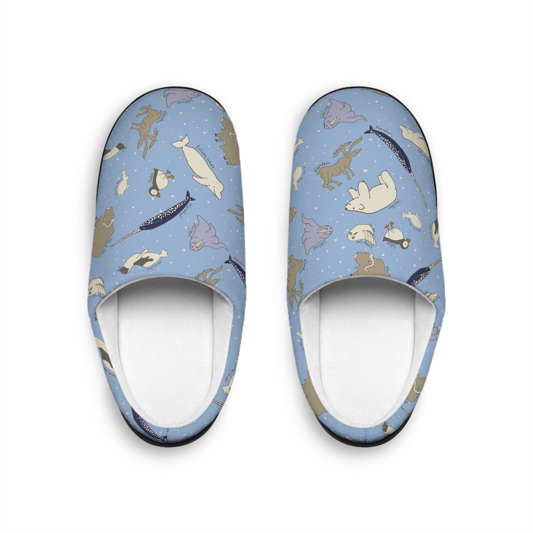 Arctic Animals Women's Indoor Slippers - Etsy