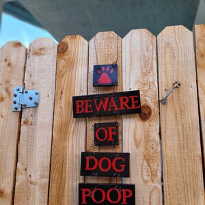 Beware of Dog Sign Beware of Dogs Beware of Dog Poop Front - Etsy
