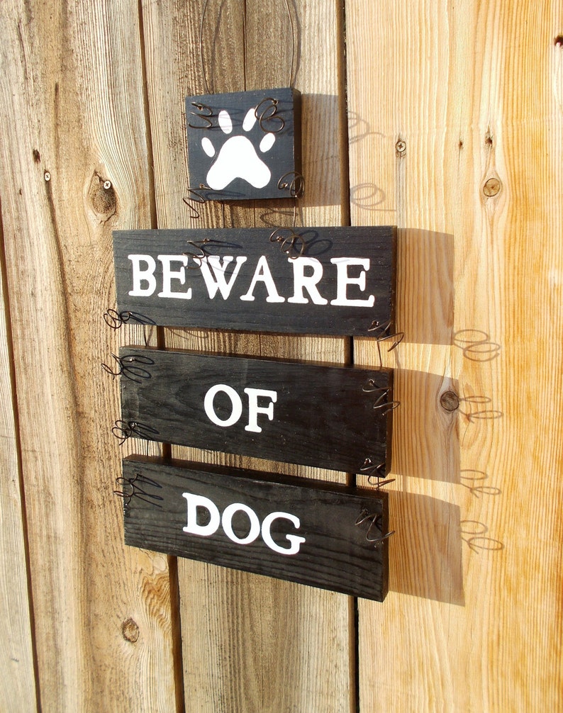 Beware of Dog Beware of Dog Poop Sign Yard Art Beware of | Etsy