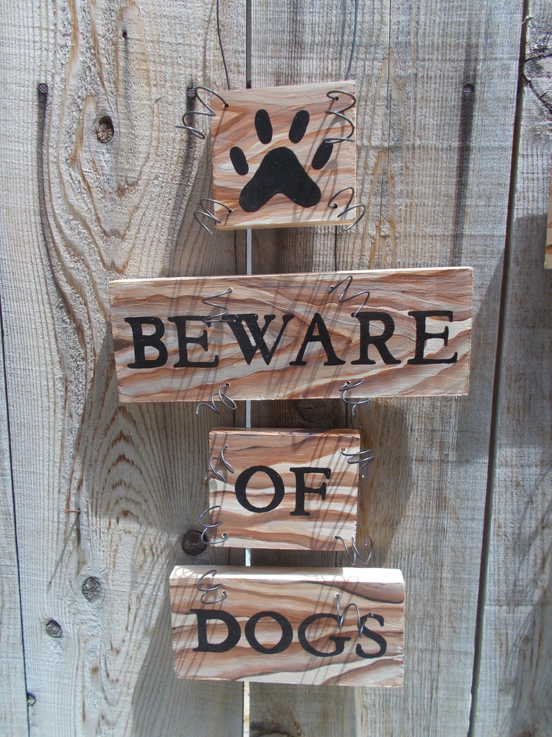 Beware of Dog Poop Sign Pet Decor Dog Sign Grey and White | Etsy