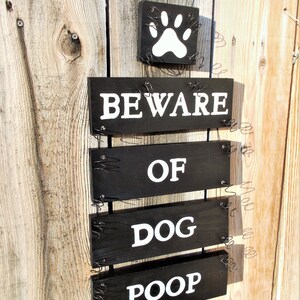 Beware of Dog, Beware of Dog Poop Sign, Yard Art, Beware of Dogs Sign ...