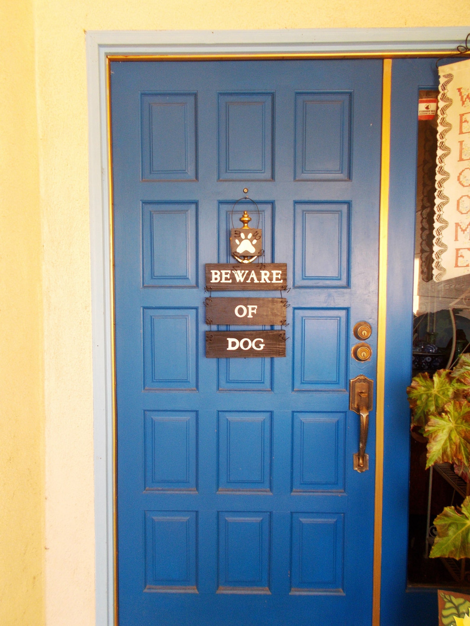 Beware of Dog Beware of Dog Poop Sign Yard Art Beware of | Etsy