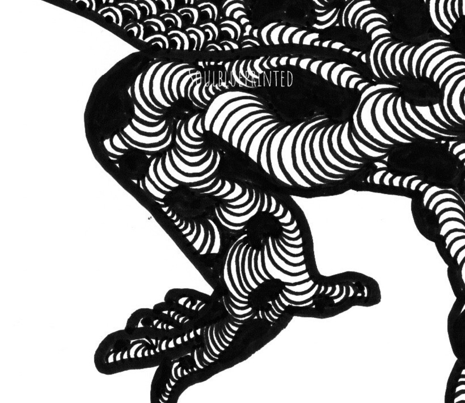 Leopard Gecko Print Zentangle Lizard Print Gecko Wall Art | Etsy