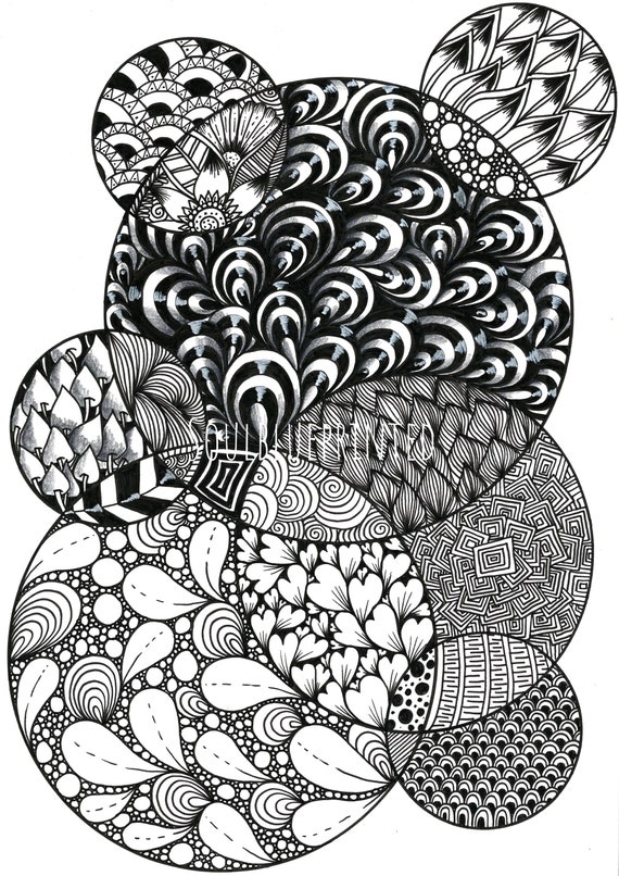 Zentangle Art Hand