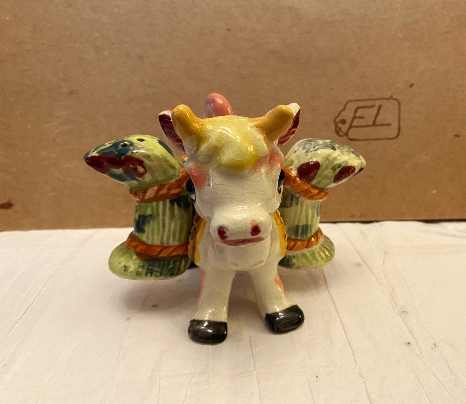 Donkey with Salt & Pepper bushels | Etsy