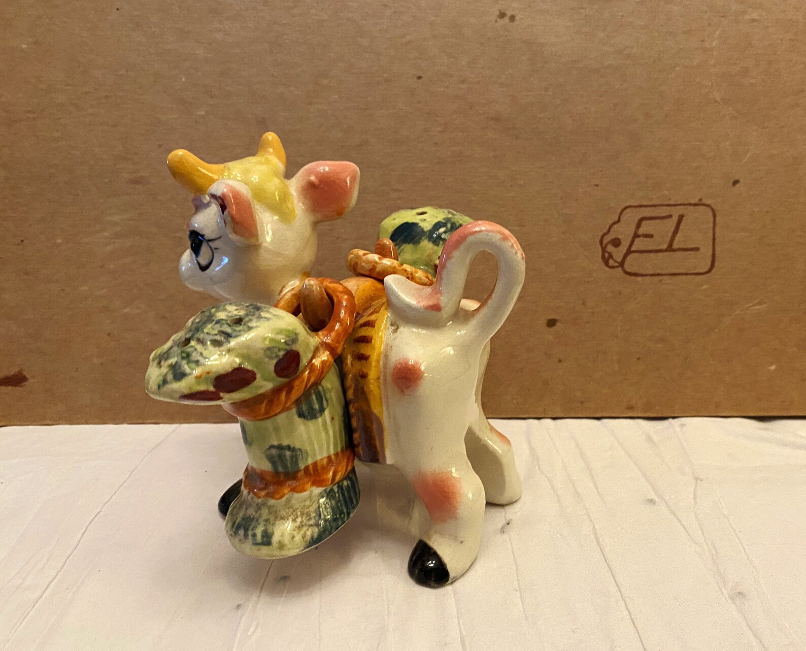 Donkey with Salt & Pepper bushels | Etsy