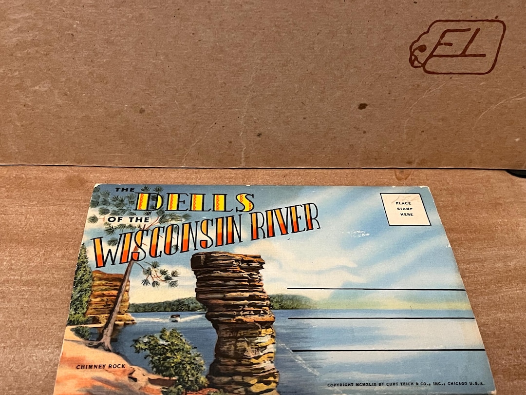 1940’s Wisconsin Dells Souvenir Postcard Folder - Etsy