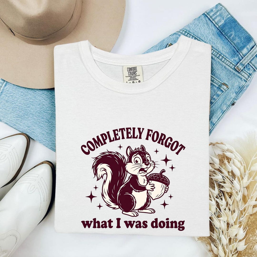 Squirrel Nut Shirt Funny Wildlife Gift Women Comic Tee Acorn T-shirt ...