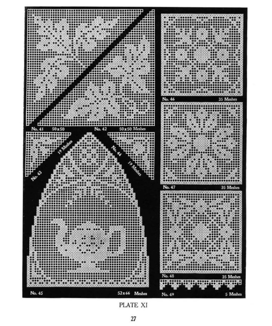 Book of Filet Crochet Crochet Patterns Book Ebook Crochet - Etsy
