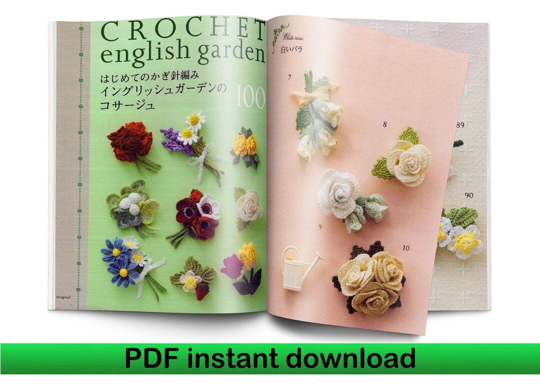 100 Flower Crochet Motifs JAPANESE Flower Motifs Crochet Patterns Book ...