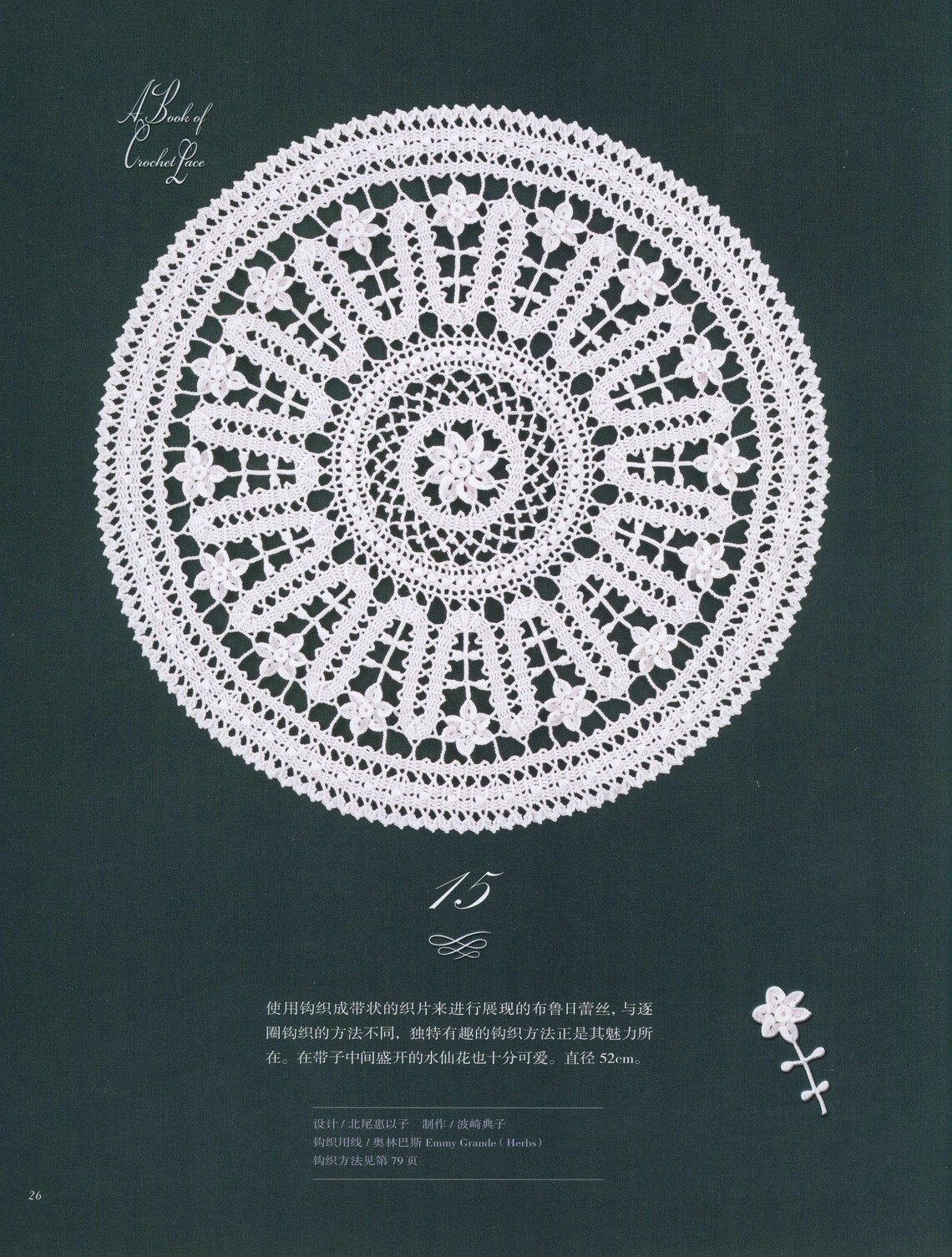 Crochet Lace & Floral Doilies Pattern Books (PDF Pattern) - Etsy
