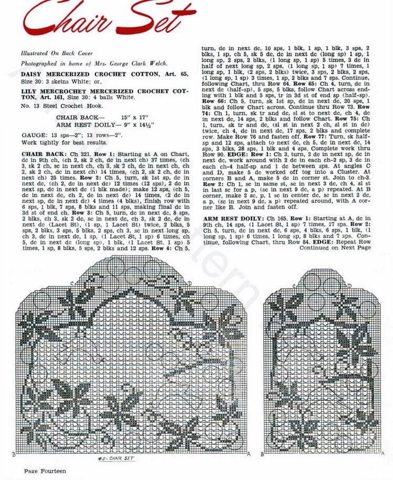 Book of Filet Crochet, Crochet Patterns Book, Ebook, Crochet Tutorial ...