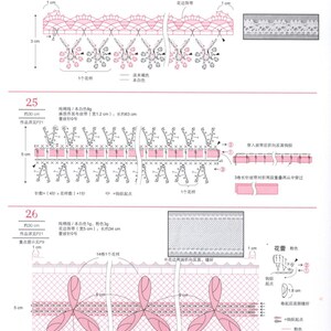 100 Crochet Edgings and Braids CHINESE Charts Only Crochet Motifs - Etsy