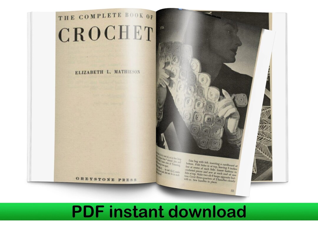 The Complete Book of Crochet, Crochet Patterns Book, Ebook, Crochet ...