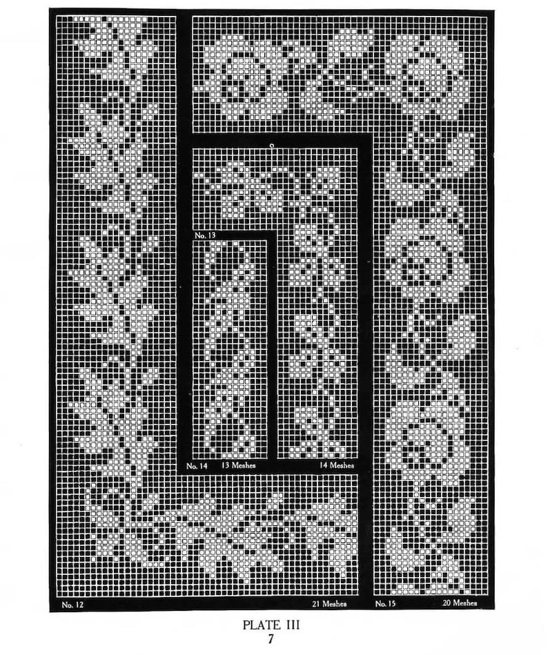 Book of Filet Crochet Crochet Patterns Book Ebook Crochet - Etsy