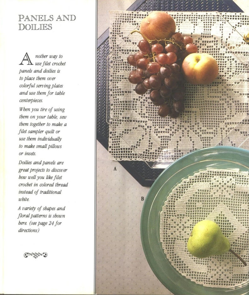 Book of Filet Crochet Crochet Patterns Book Ebook Crochet - Etsy