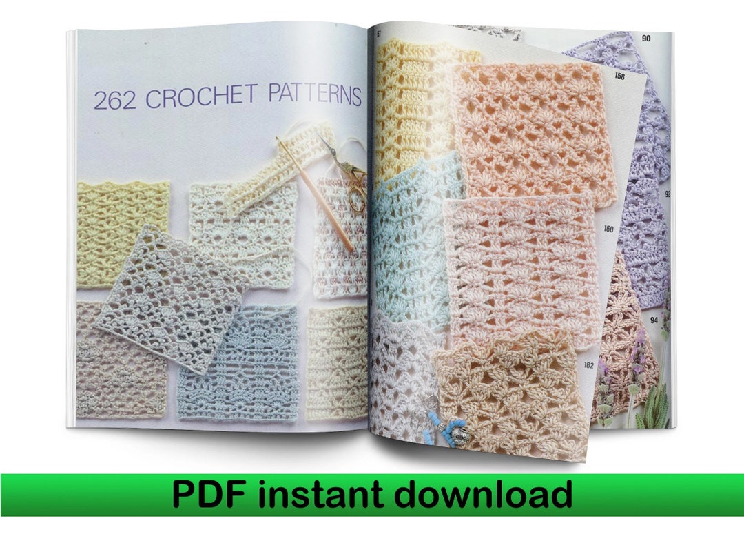 262 Crochet Patterns, Crochet Motifs Crochet Edgins Crochet Lace ...