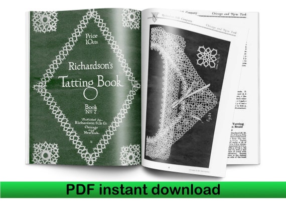 Tatting Book Tatting Lace Book Lace Pattern Crochet Tatting - Etsy