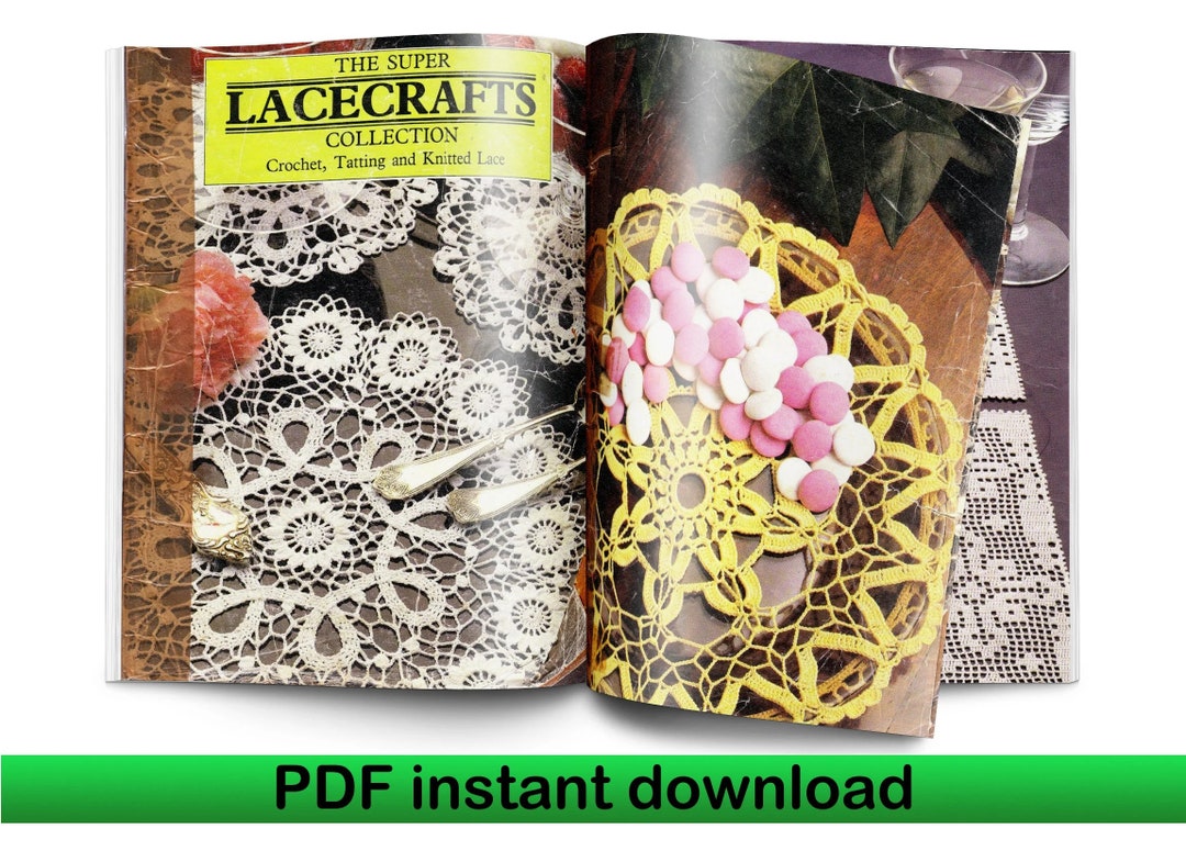 Lacecrafts Collection Crochet Tatting Knitting Lace Crochet Lace, Tatting Lace Knitting Lace ...