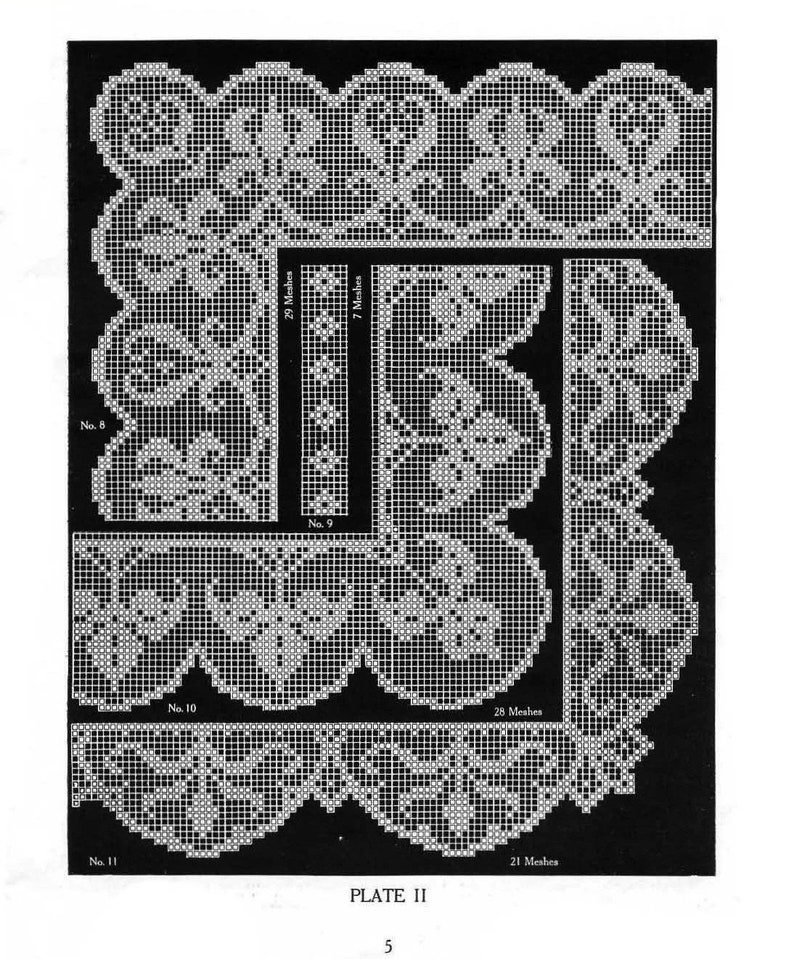 Book of Filet Crochet Crochet Patterns Book Ebook Crochet - Etsy