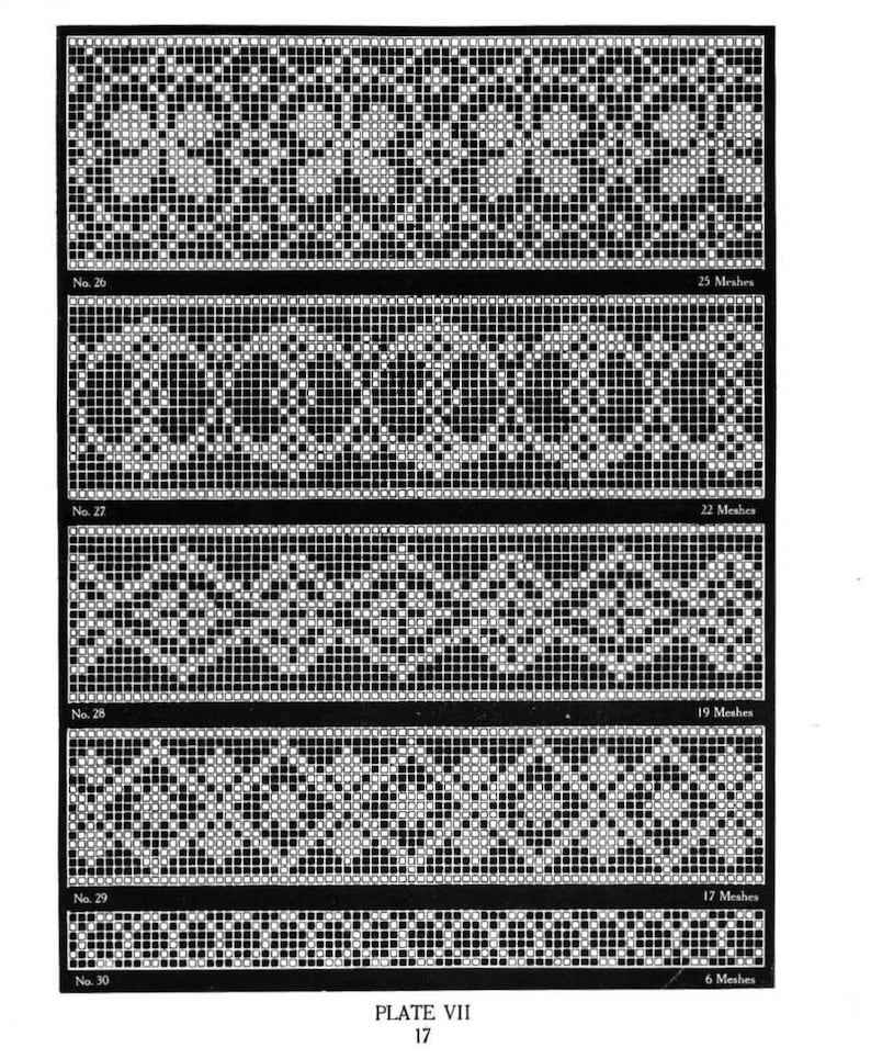 Book of Filet Crochet Crochet Patterns Book Ebook Crochet - Etsy