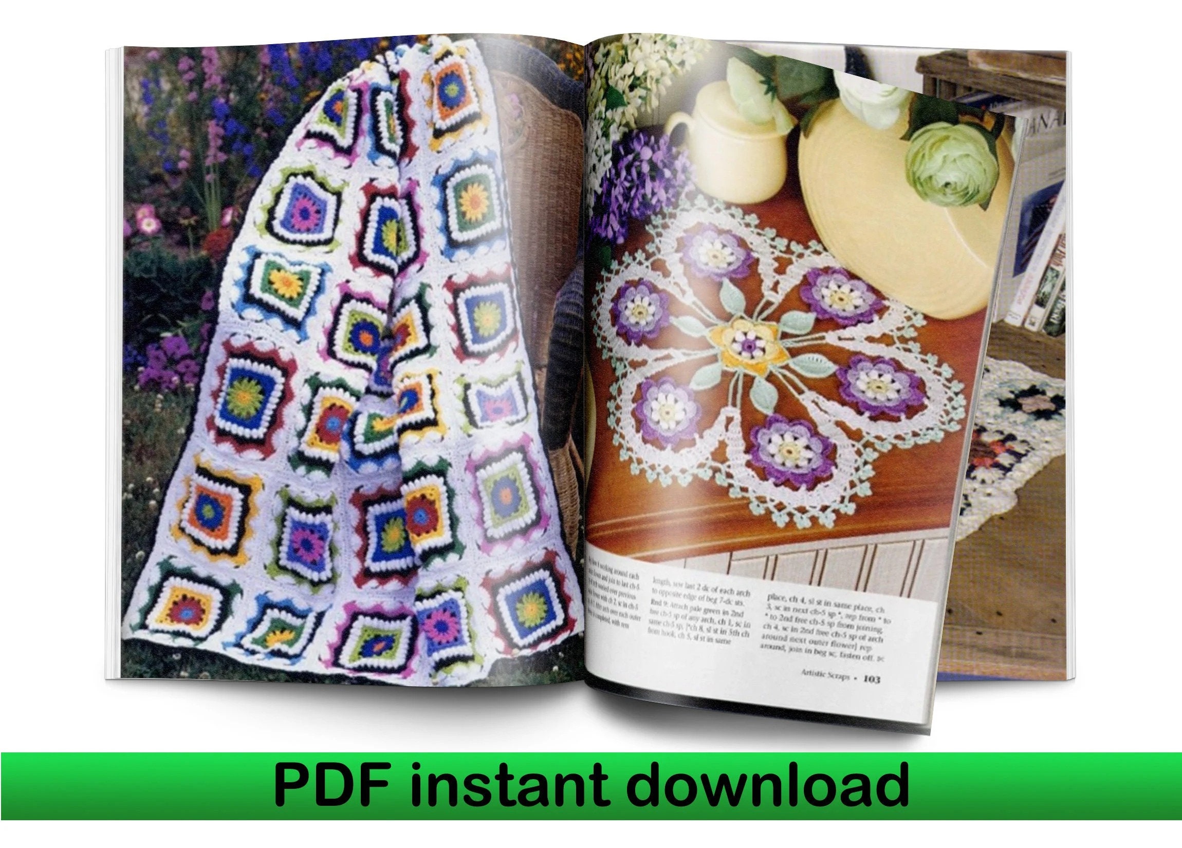 90 Crochet Models, Crochet Patterns Book, Ebook, Holiday Crochet Book ...