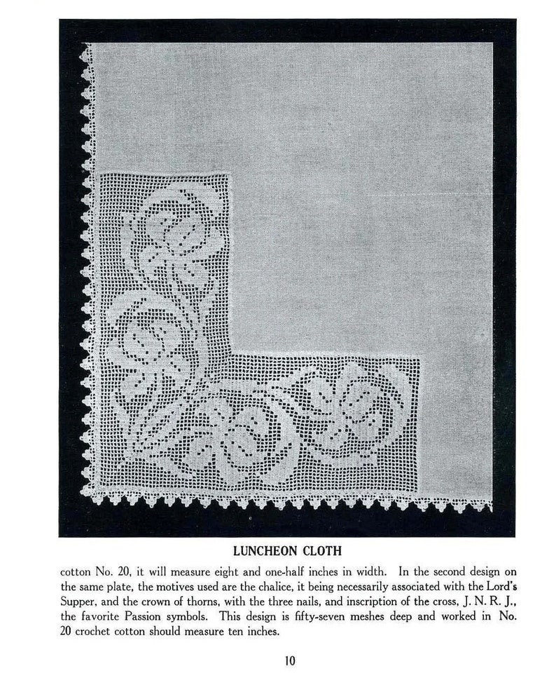 Book of Filet Crochet Crochet Patterns Book Ebook Crochet - Etsy