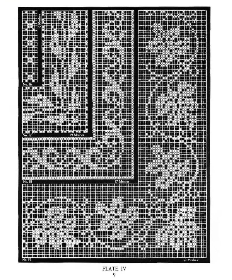 Book of Filet Crochet Crochet Patterns Book Ebook Crochet - Etsy