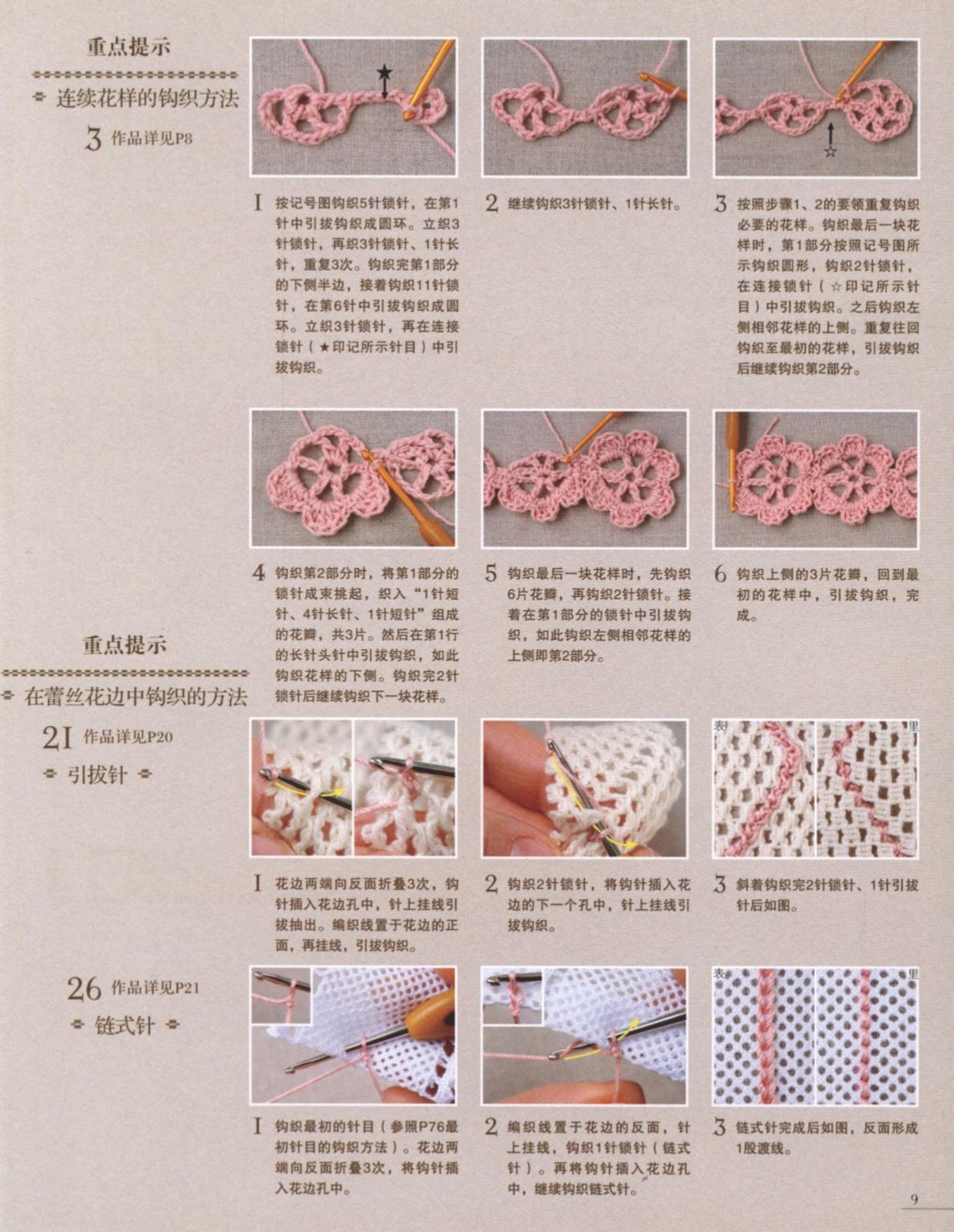 100 Crochet Edgings and Braids CHINESE Charts Only Crochet Motifs - Etsy