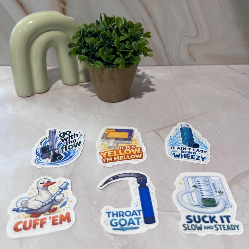 Respiratory Sticker Funny - Etsy