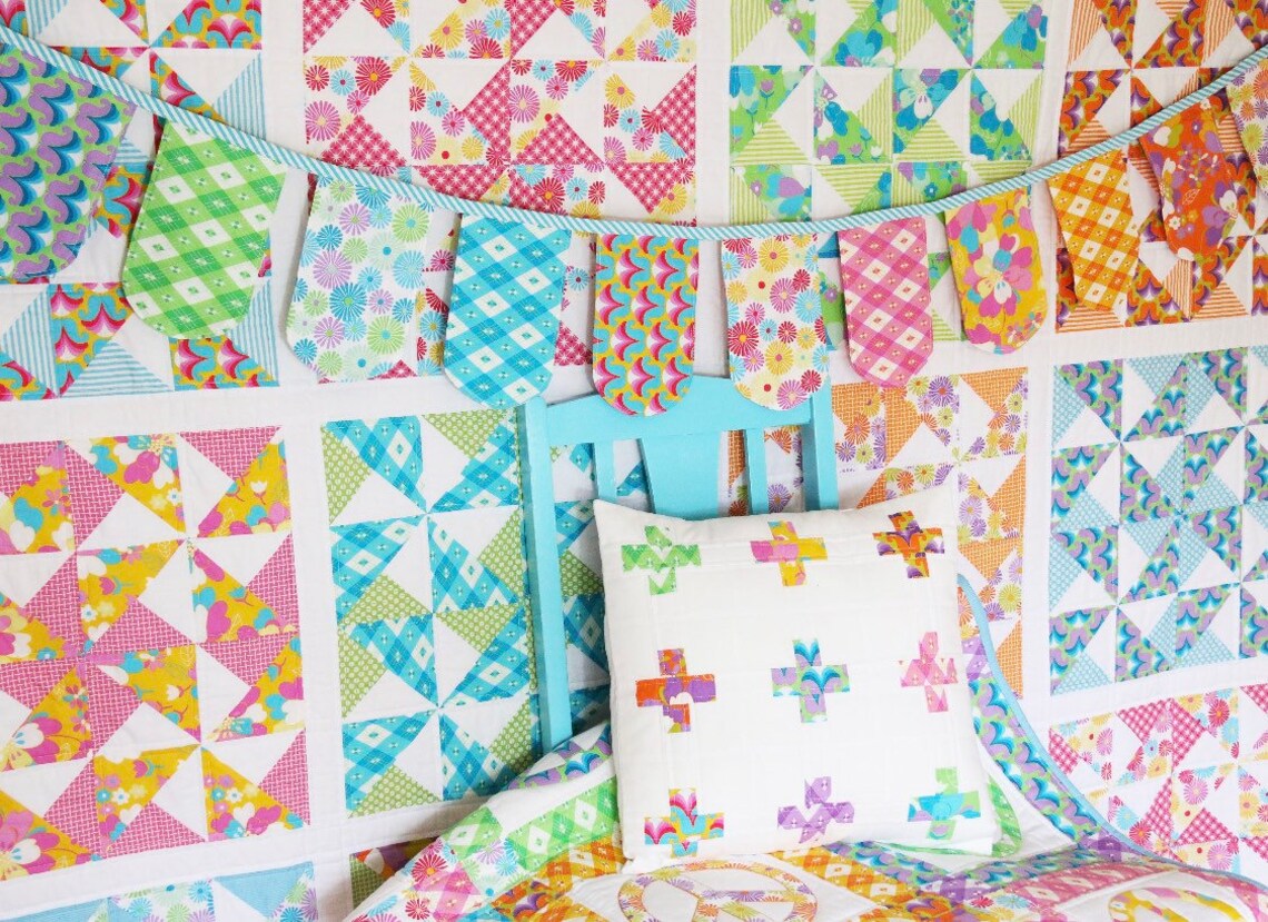 Spin Cycle Quilt PDF Pattern by Emma Jean Jansen Immediate | Etsy