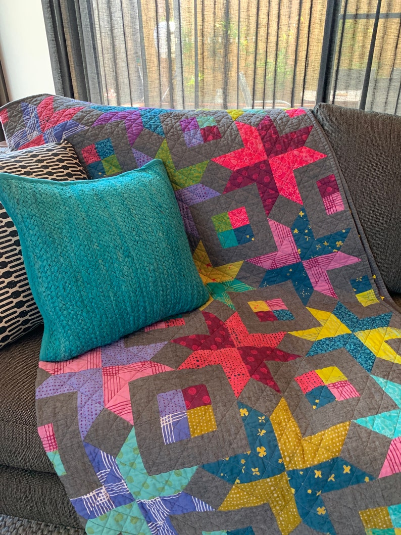 Bronte's Stars Quilt PDF Pattern by Emma Jean Jansen - Immediate ...