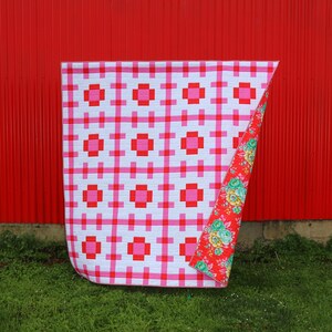Poppy Pink Quilt PDF Pattern by Emma Jean Jansen - Immediate Download ...