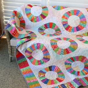 Wheels of Fortune Quilt PDF Pattern by Emma Jean Jansen - Immediate ...